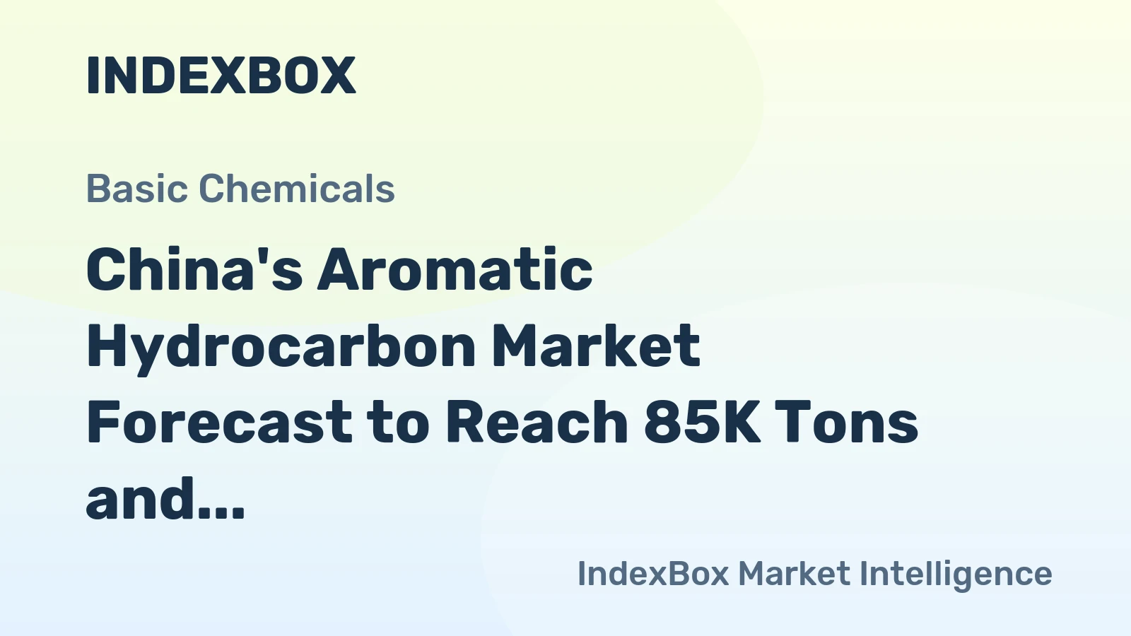 China's Aromatic Hydrocarbon Market Forecast to Reach 85K Tons and $82M After Historic Contraction