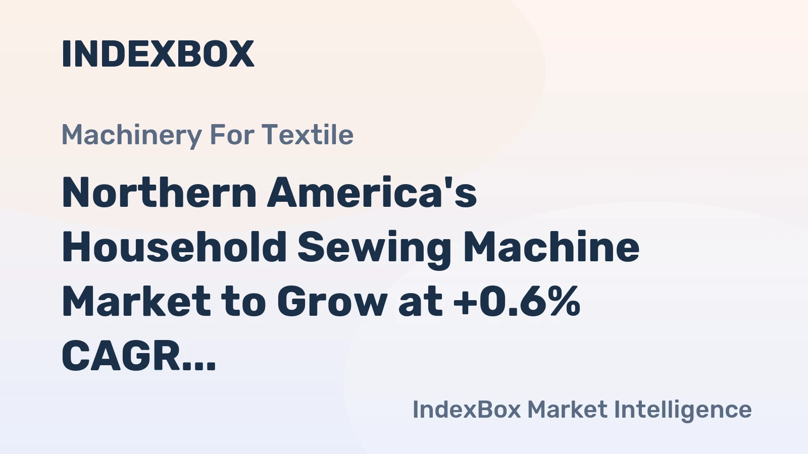 Northern America's Household Sewing Machine Market to Grow at +0.6% CAGR over Next Decade