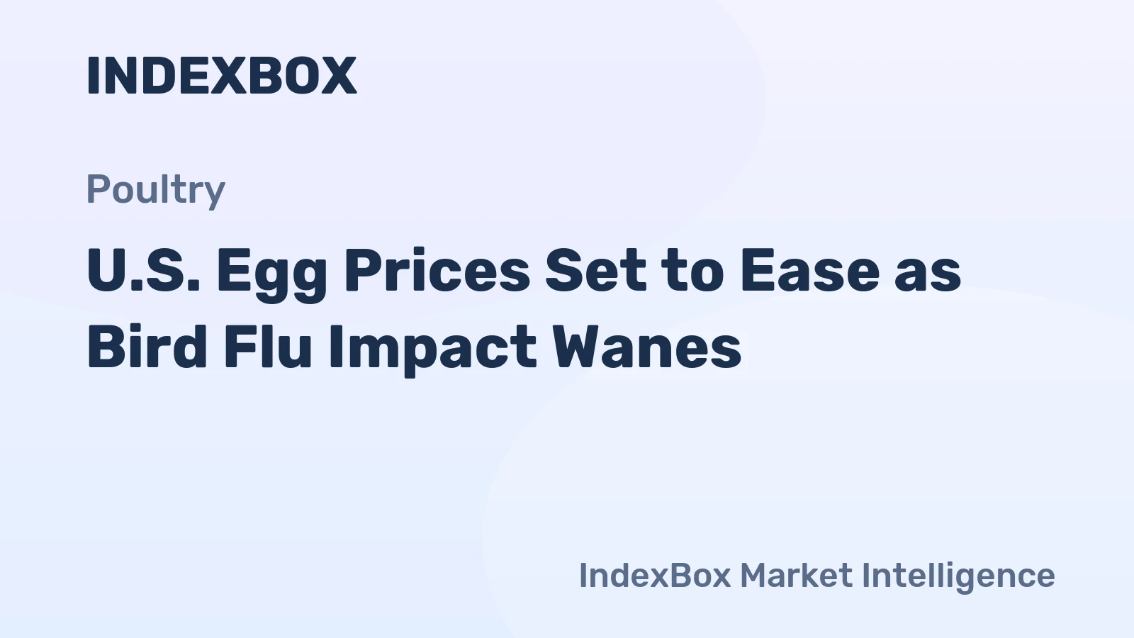 U.S. Egg Prices Set to Ease as Bird Flu Impact Wanes