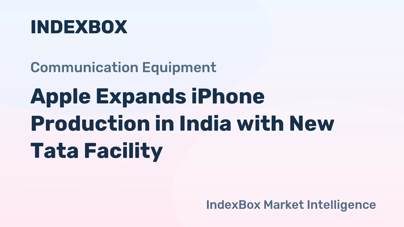 Apple Expands iPhone Production in India with New Tata Facility