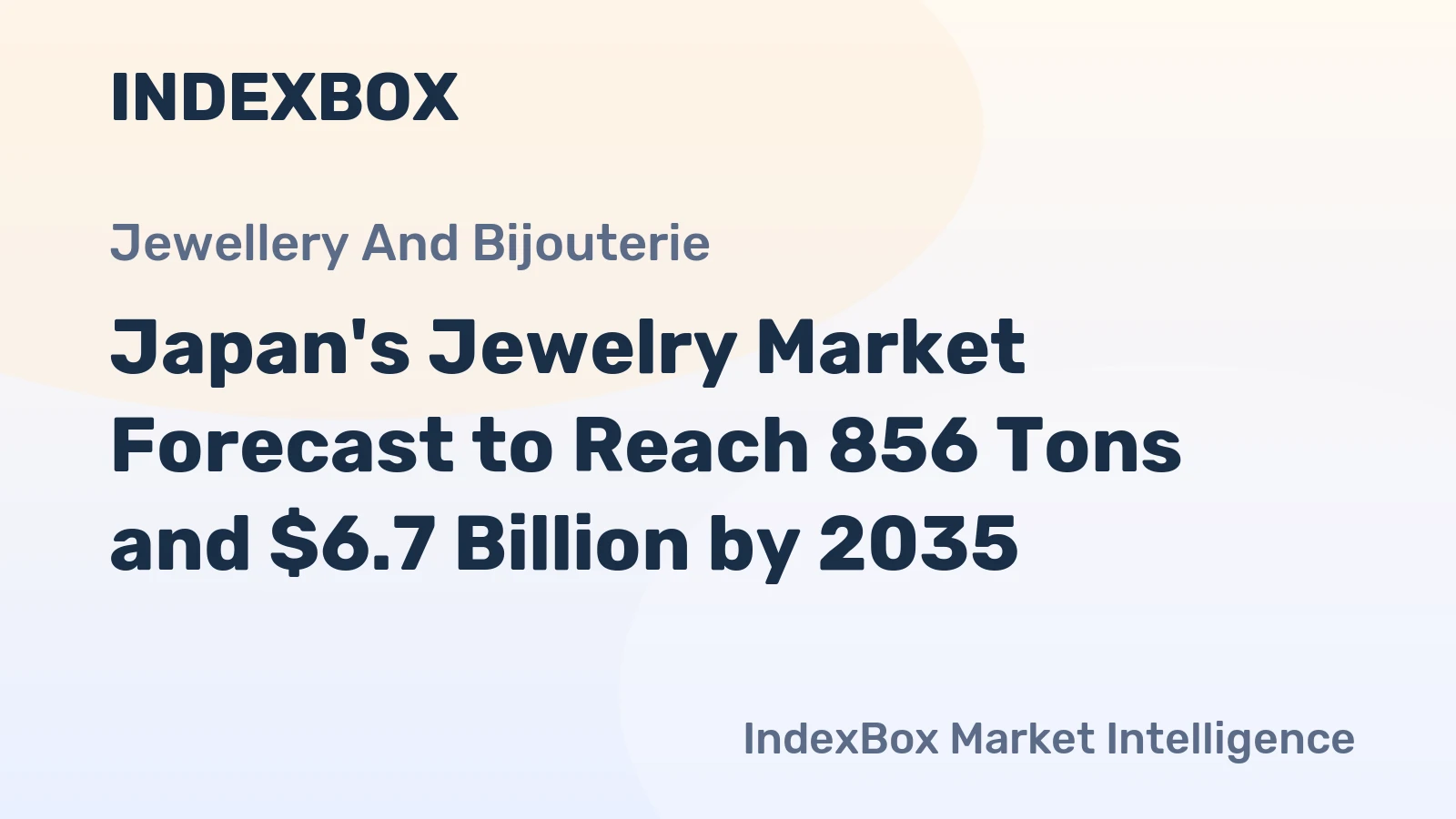 Japan's Jewelry Market Forecast to Reach 856 Tons and $6.7 Billion by 2035