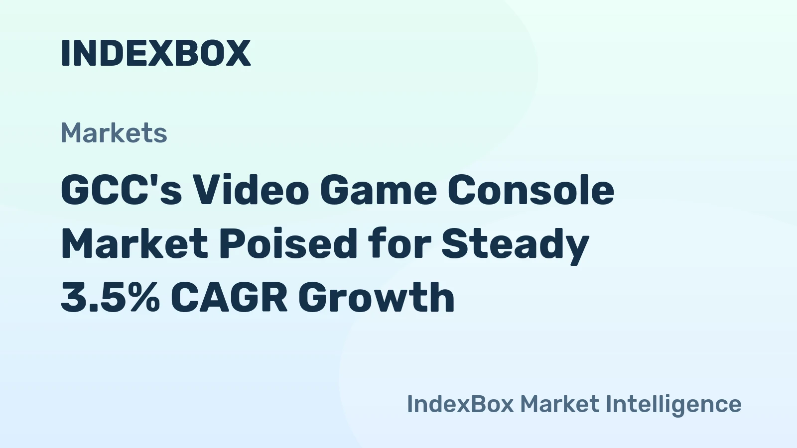 GCC's Video Game Console Market Poised for Steady 3.5% CAGR Growth