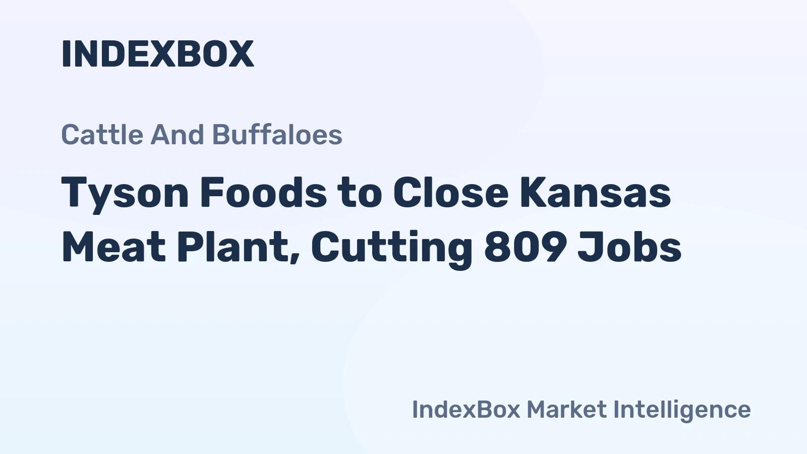 Tyson Foods to Close Kansas Meat Plant, Cutting 809 Jobs