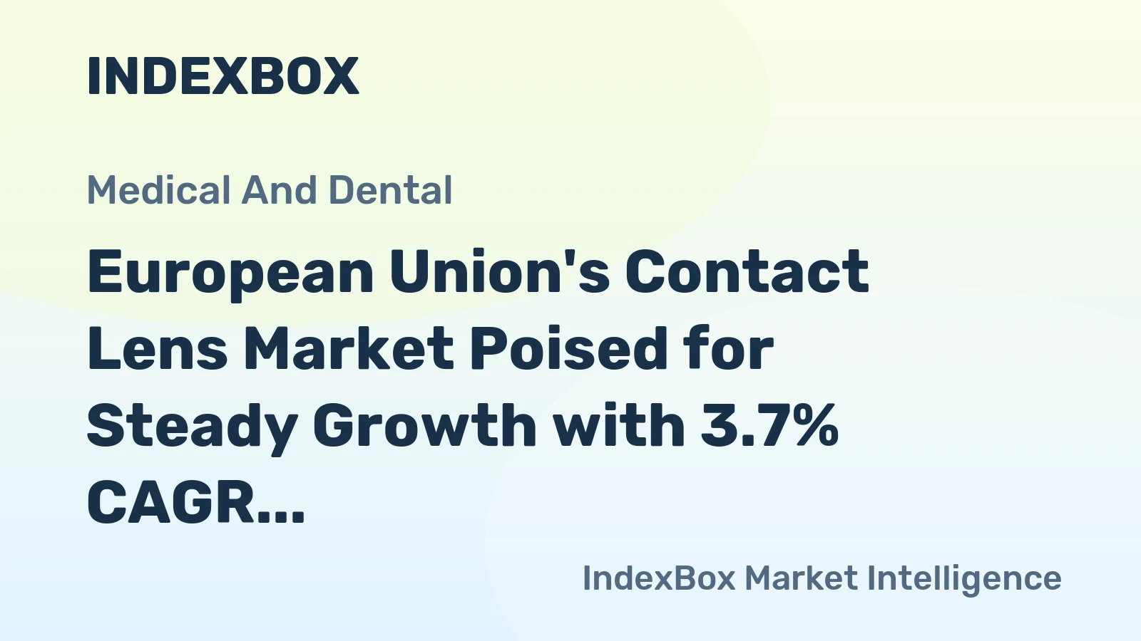European Union's Contact Lens Market Poised for Steady Growth with 3.7% CAGR