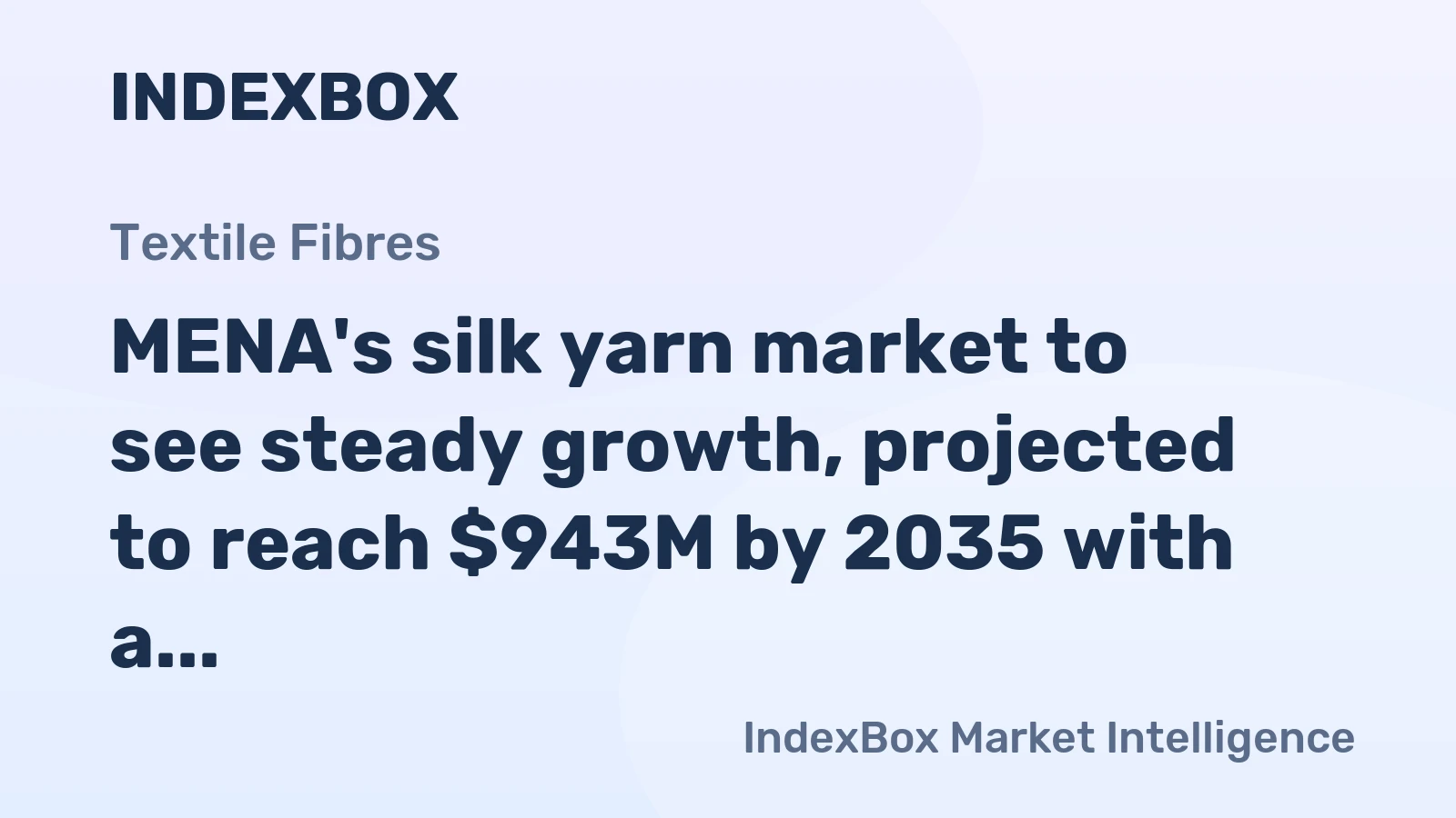 MENA's silk yarn market to see steady growth, projected to reach $943M by 2035 with a +1.1% CAGR.