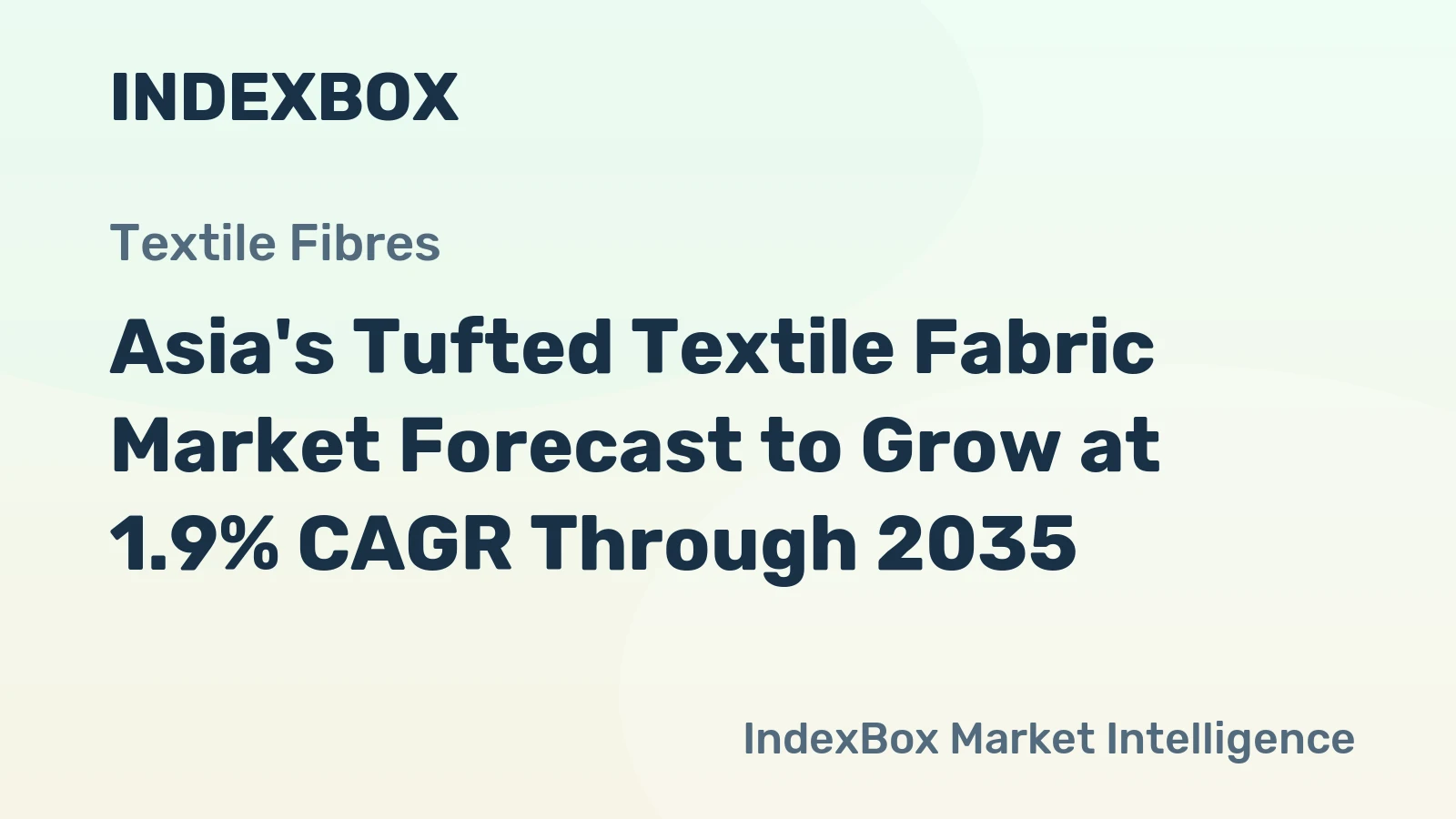 Asia's Tufted Textile Fabric Market Forecast to Grow at 1.9% CAGR Through 2035