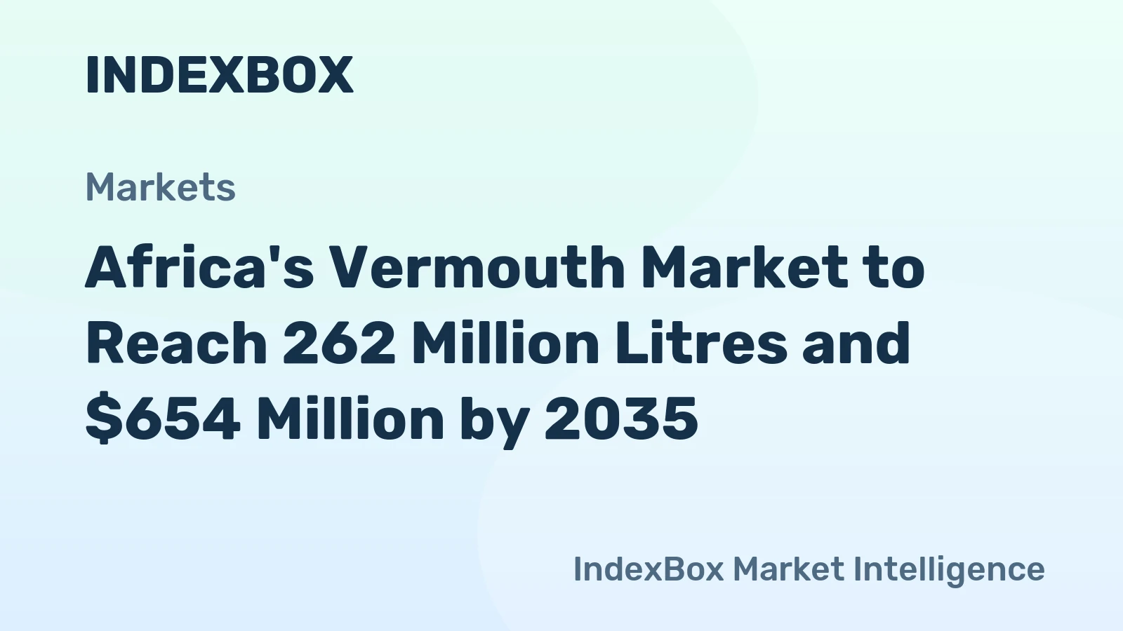 Africa's Vermouth Market to Reach 262 Million Litres and $654 Million by 2035