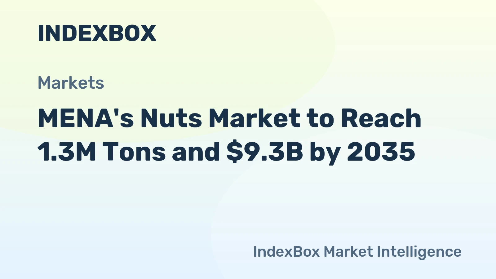 MENA's Nuts Market to Reach 1.3M Tons and $9.3B by 2035