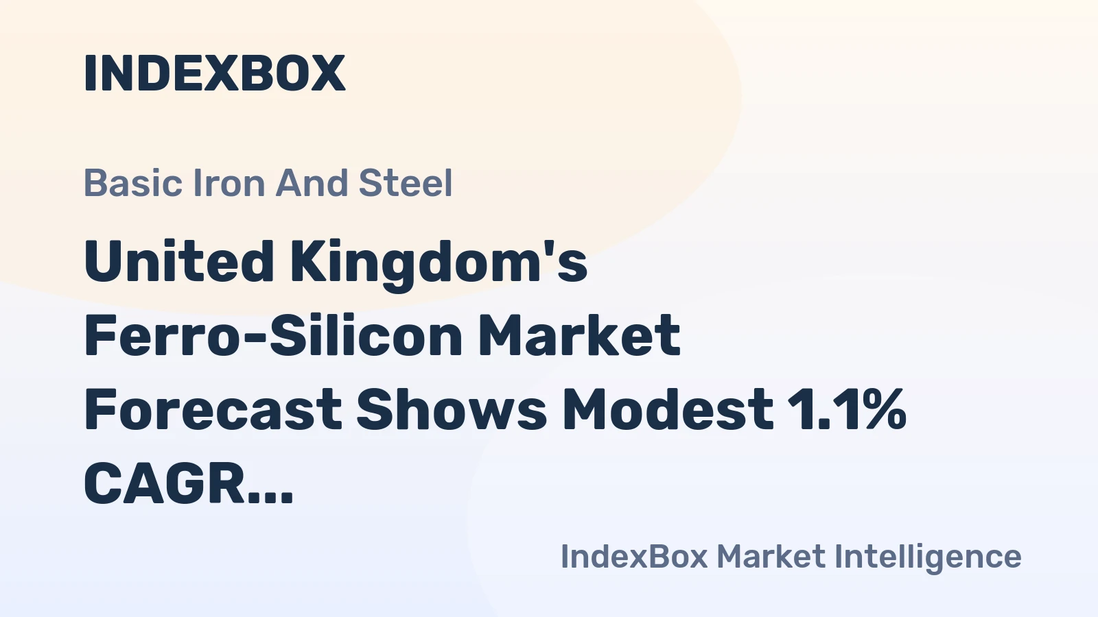 United Kingdom's Ferro-Silicon Market Forecast Shows Modest 1.1% CAGR Growth Through 2035