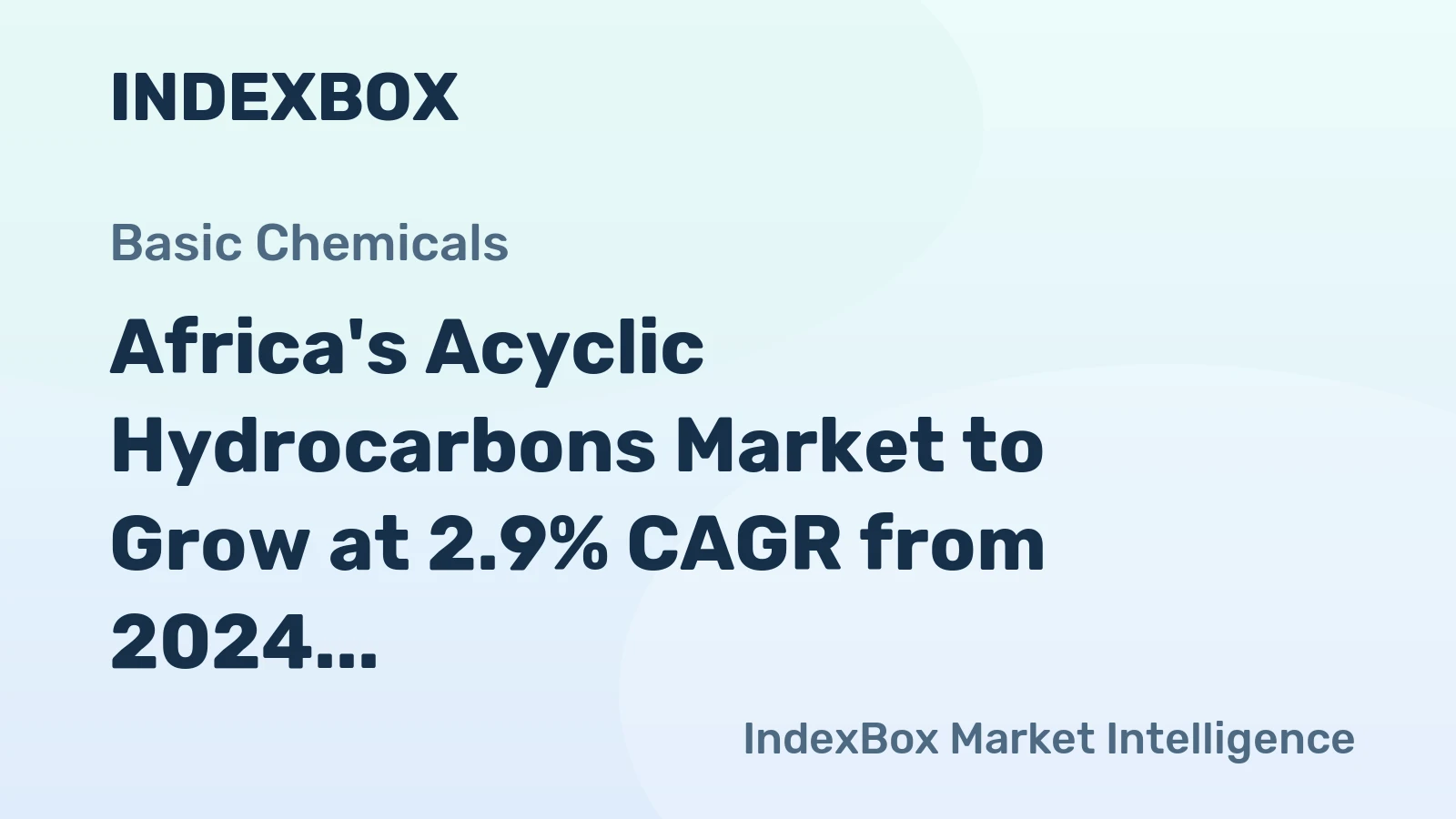 Africa's Acyclic Hydrocarbons Market to Grow at 2.9% CAGR from 2024 to 2035