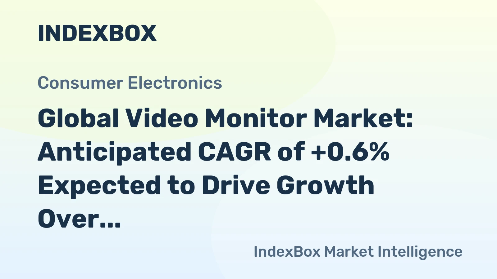 Global Video Monitor Market: Anticipated CAGR of +0.6% Expected to Drive Growth Over Next Decade