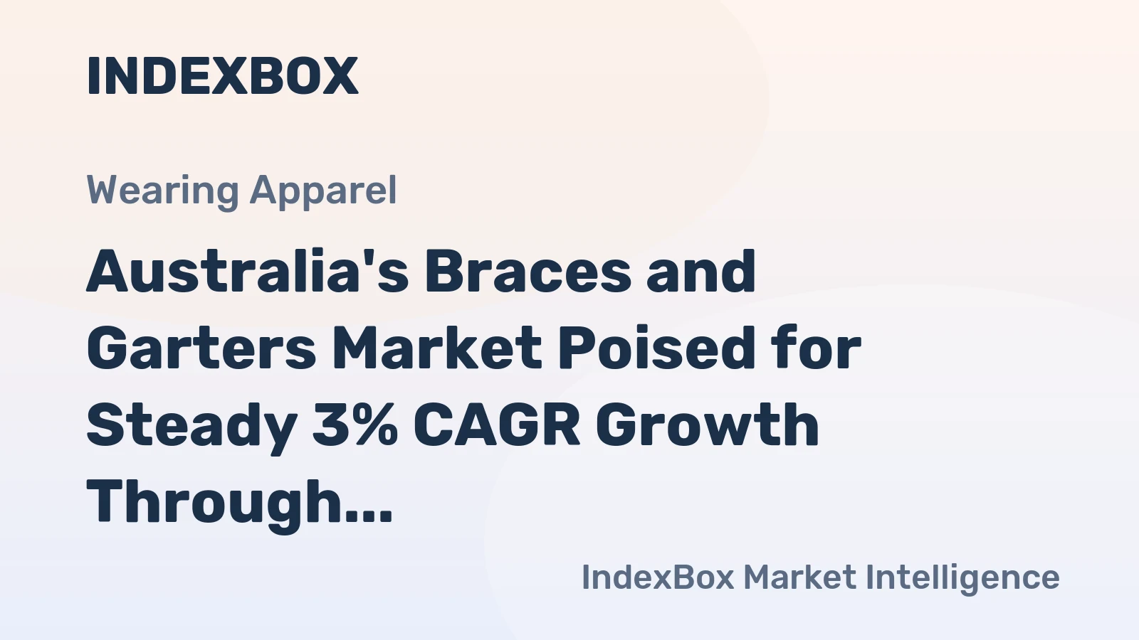 Australia's Braces and Garters Market Poised for Steady 3% CAGR Growth Through 2035