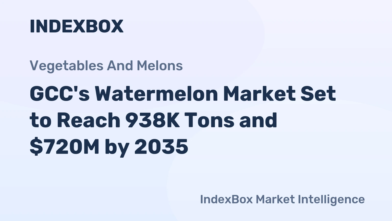 GCC's Watermelon Market Set to Reach 938K Tons and $720M by 2035