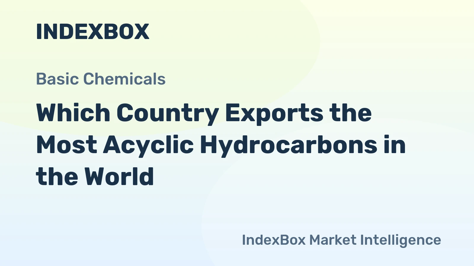 Which Country Exports the Most Acyclic Hydrocarbons in the World?
