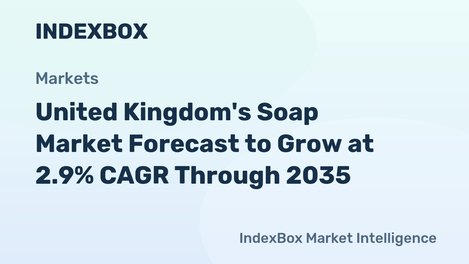 United Kingdom's Soap Market Forecast to Grow at 2.9% CAGR Through 2035
