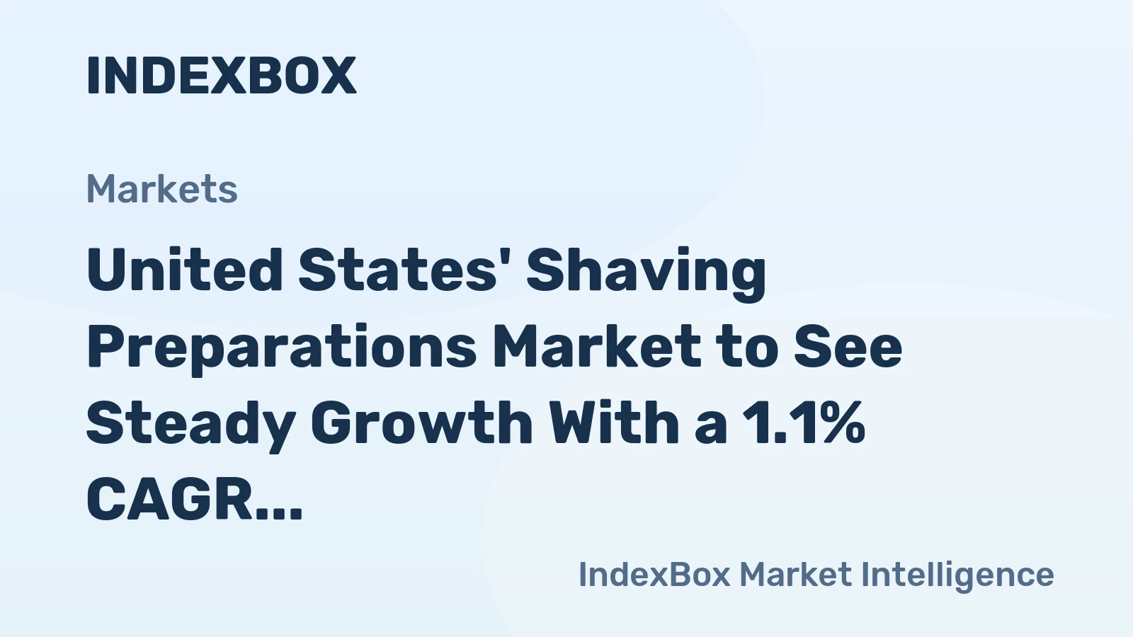 United States' Shaving Preparations Market to See Steady Growth With a 1.1% CAGR Through 2035