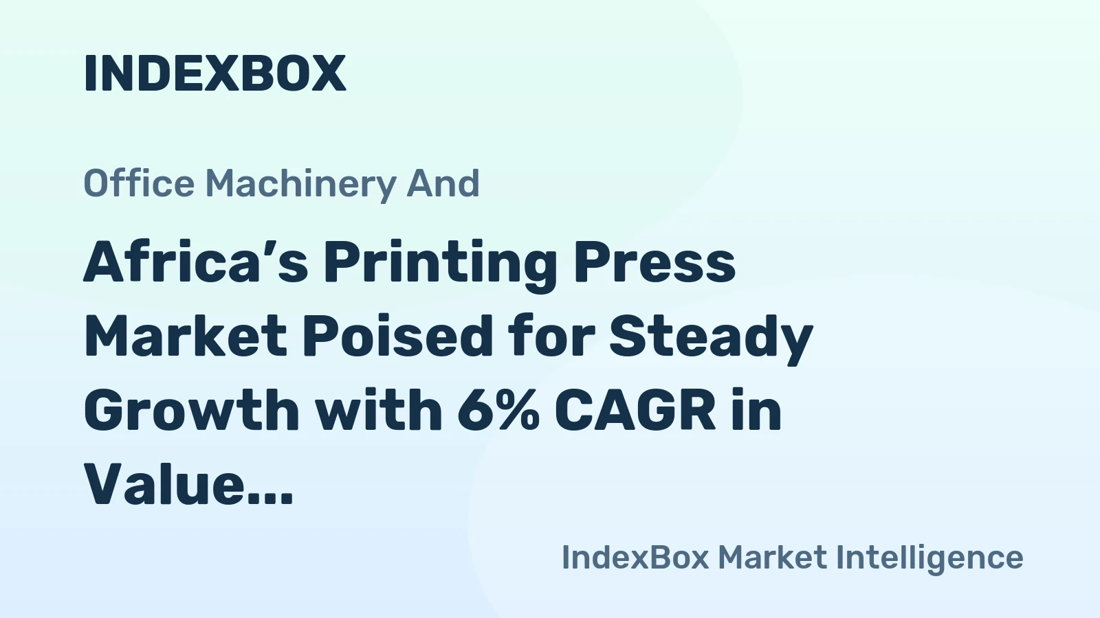 Africa’s Printing Press Market Poised for Steady Growth with 6% CAGR in Value Through 2035