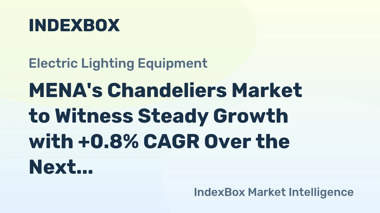 MENA's Chandeliers Market to Witness Steady Growth with +0.8% CAGR Over the Next Decade