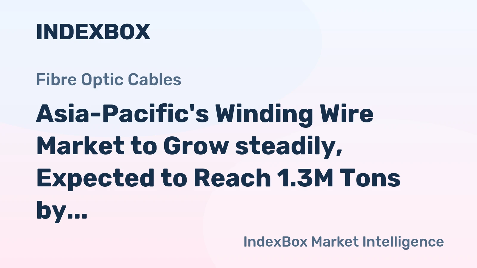Asia-Pacific's Winding Wire Market to Grow steadily, Expected to Reach 1.3M Tons by 2035