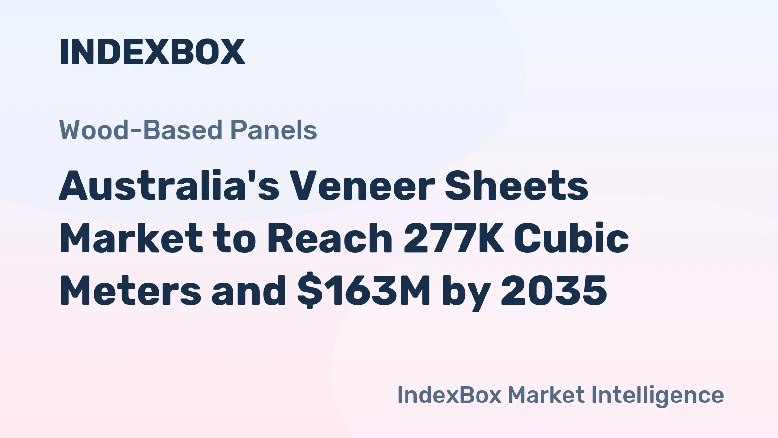 Australia's Veneer Sheets Market to Reach 277K Cubic Meters and $163M by 2035