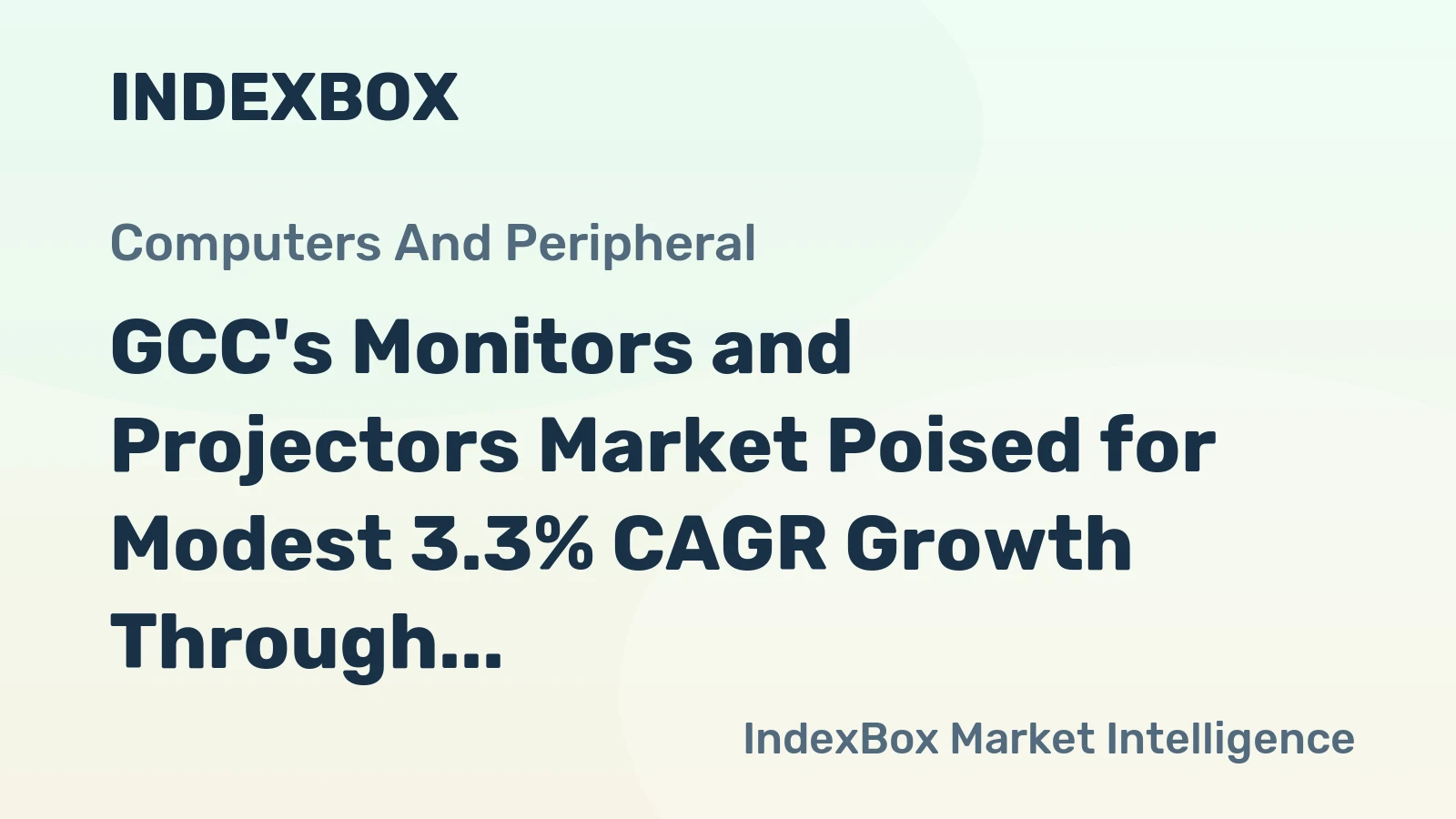 GCC's Monitors and Projectors Market Poised for Modest 3.3% CAGR Growth Through 2035