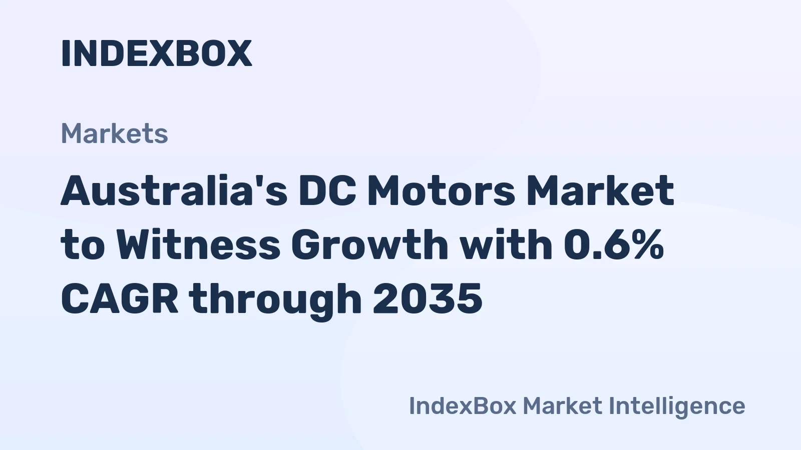 Australia's DC Motors Market to Witness Growth with 0.6% CAGR through 2035