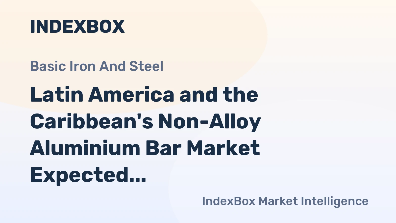 Latin America and the Caribbean's Non-Alloy Aluminium Bar Market Expected to Grow at a CAGR of +0.8% from 2024 to 2035