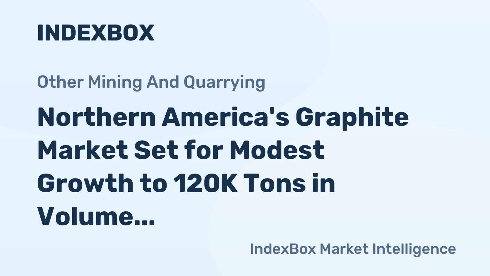 Northern America's Graphite Market Set for Modest Growth to 120K Tons in Volume and $204M in Value by 2035