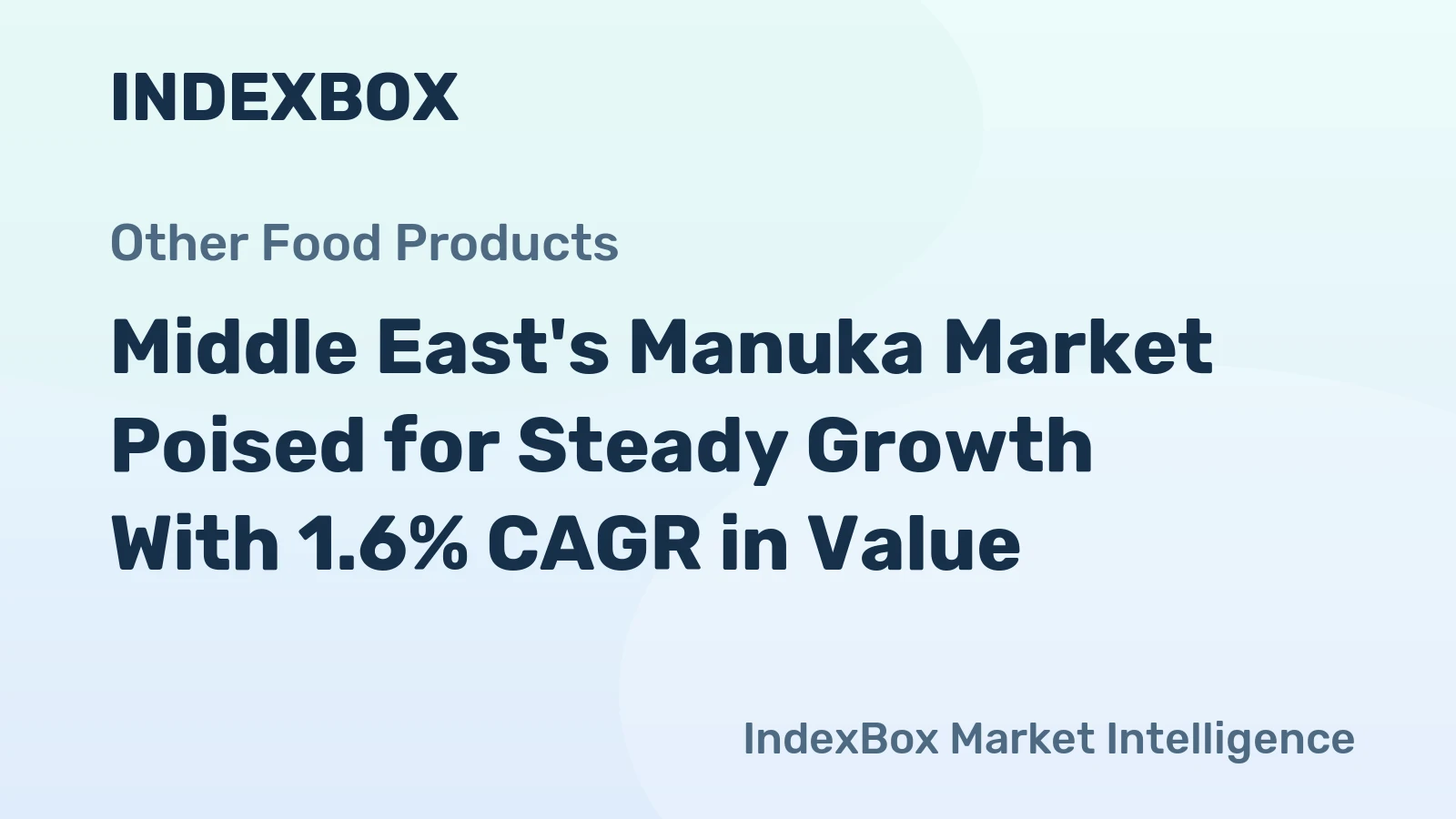 Middle East's Manuka Market Poised for Steady Growth With 1.6% CAGR in Value