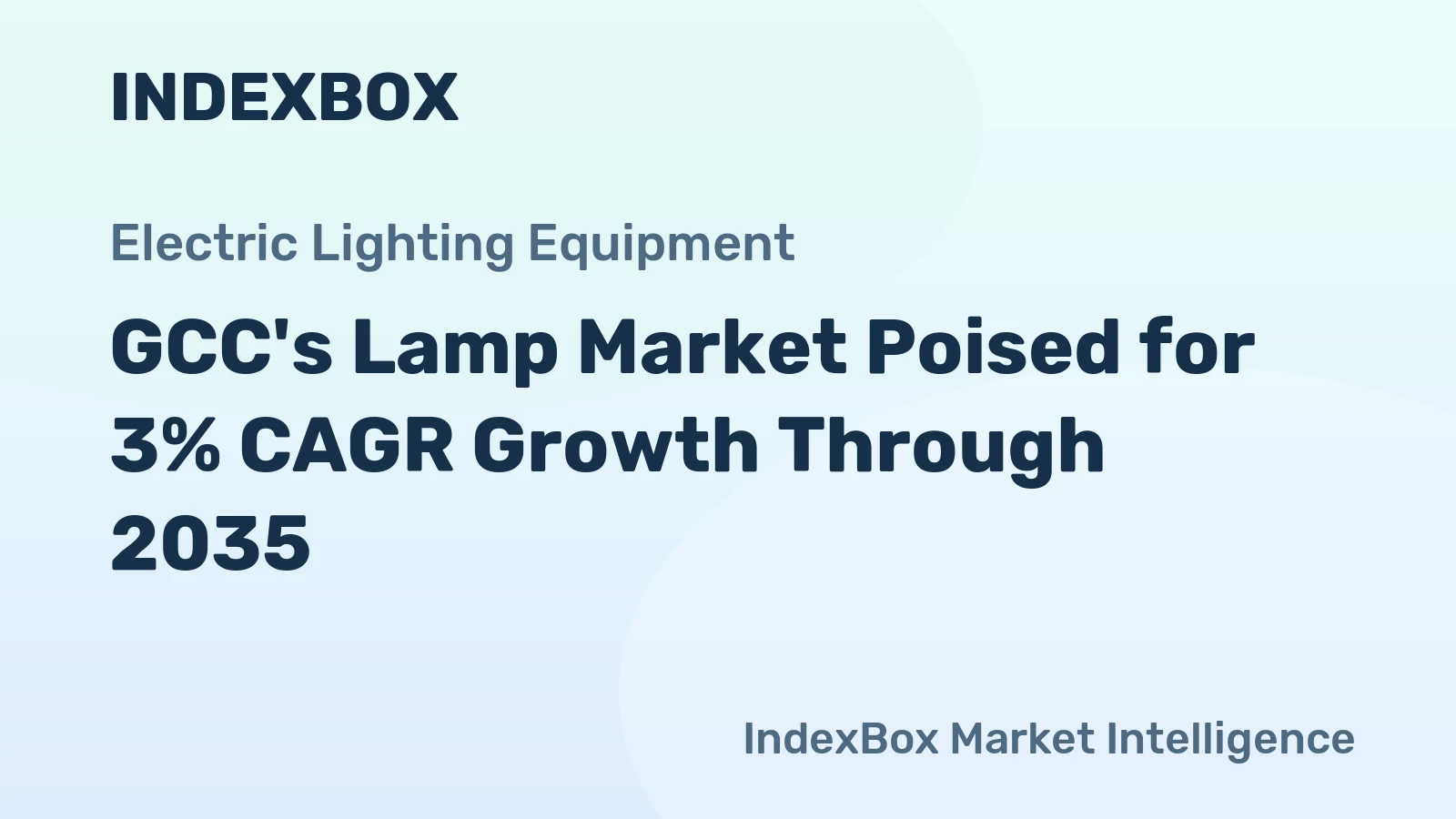 GCC's Lamp Market Poised for 3% CAGR Growth Through 2035