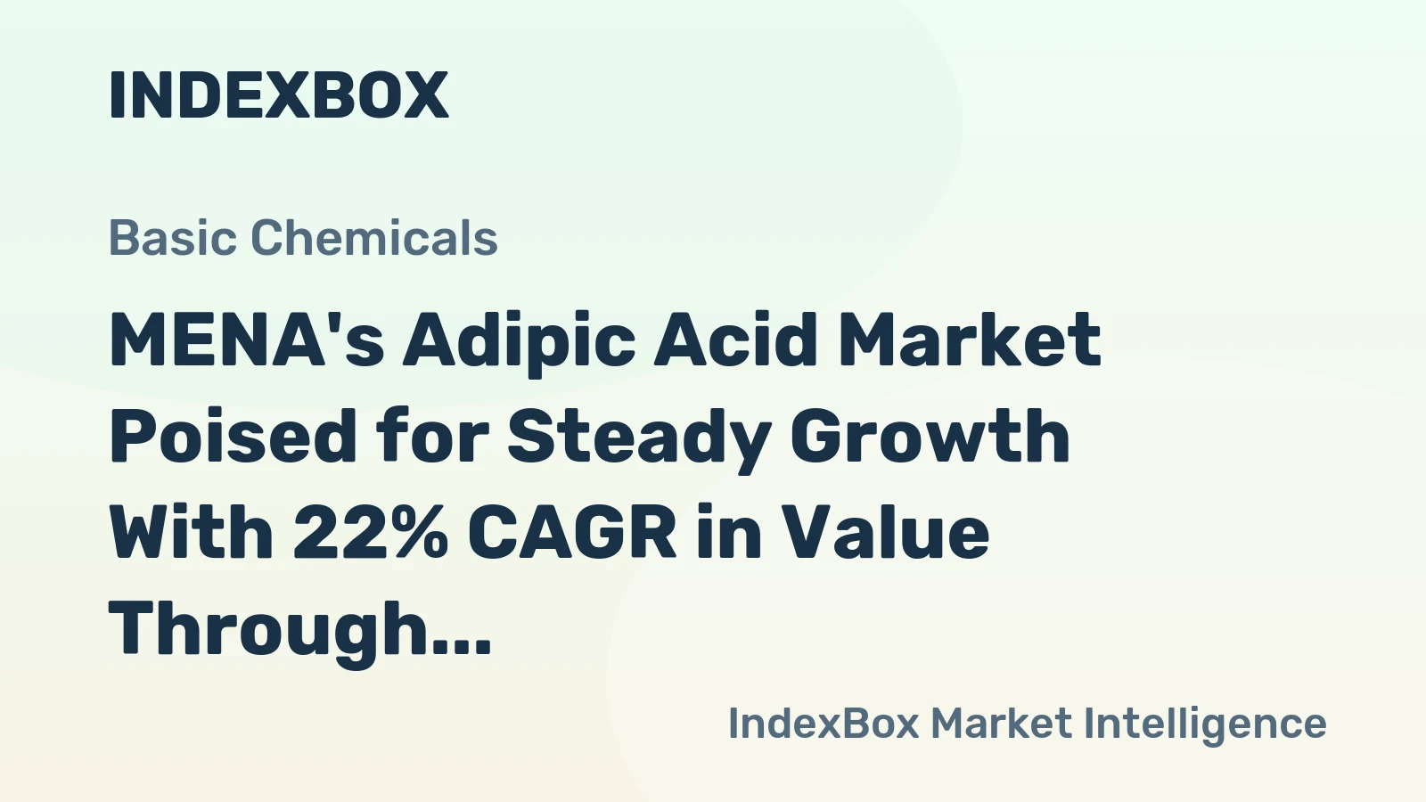 MENA's Adipic Acid Market Poised for Steady Growth With 22% CAGR in Value Through 2035