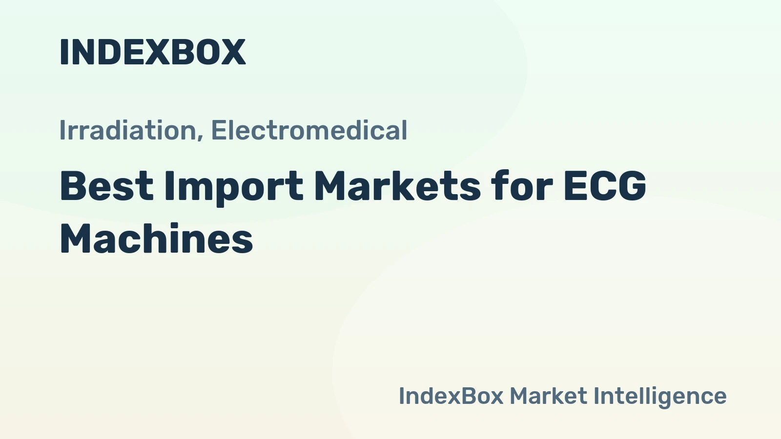 Best Import Markets for ECG Machines
