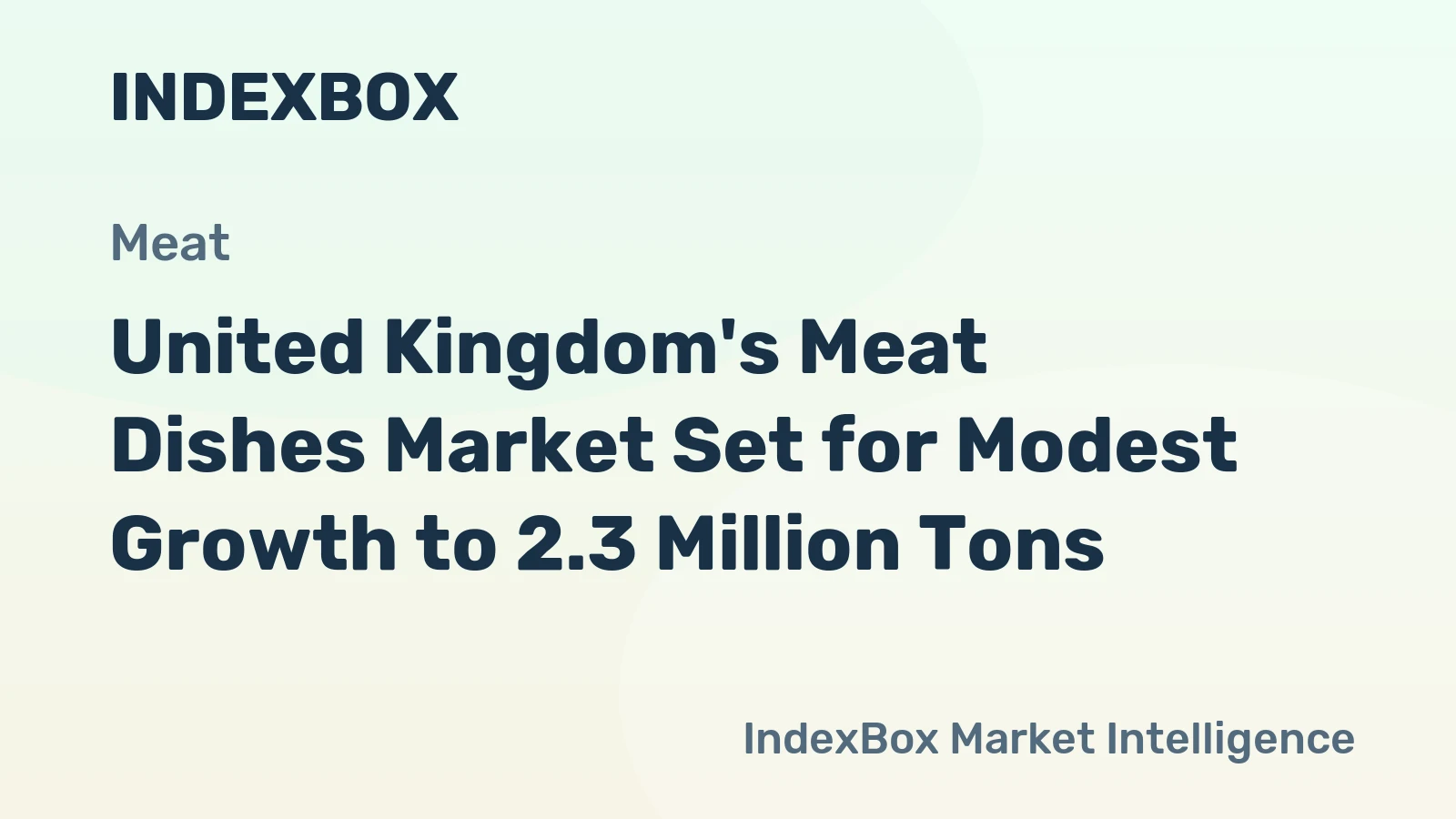 United Kingdom's Meat Dishes Market Set for Modest Growth to 2.3 Million Tons