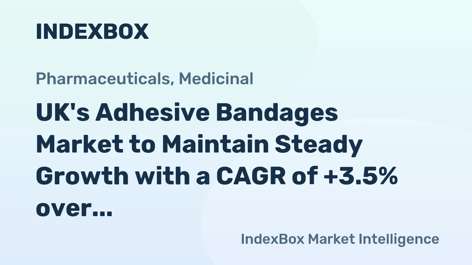 UK's Adhesive Bandages Market to Maintain Steady Growth with a CAGR of +3.5% over the Next Decade