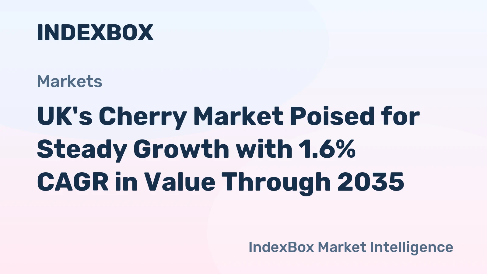 UK's Cherry Market Poised for Steady Growth with 1.6% CAGR in Value Through 2035