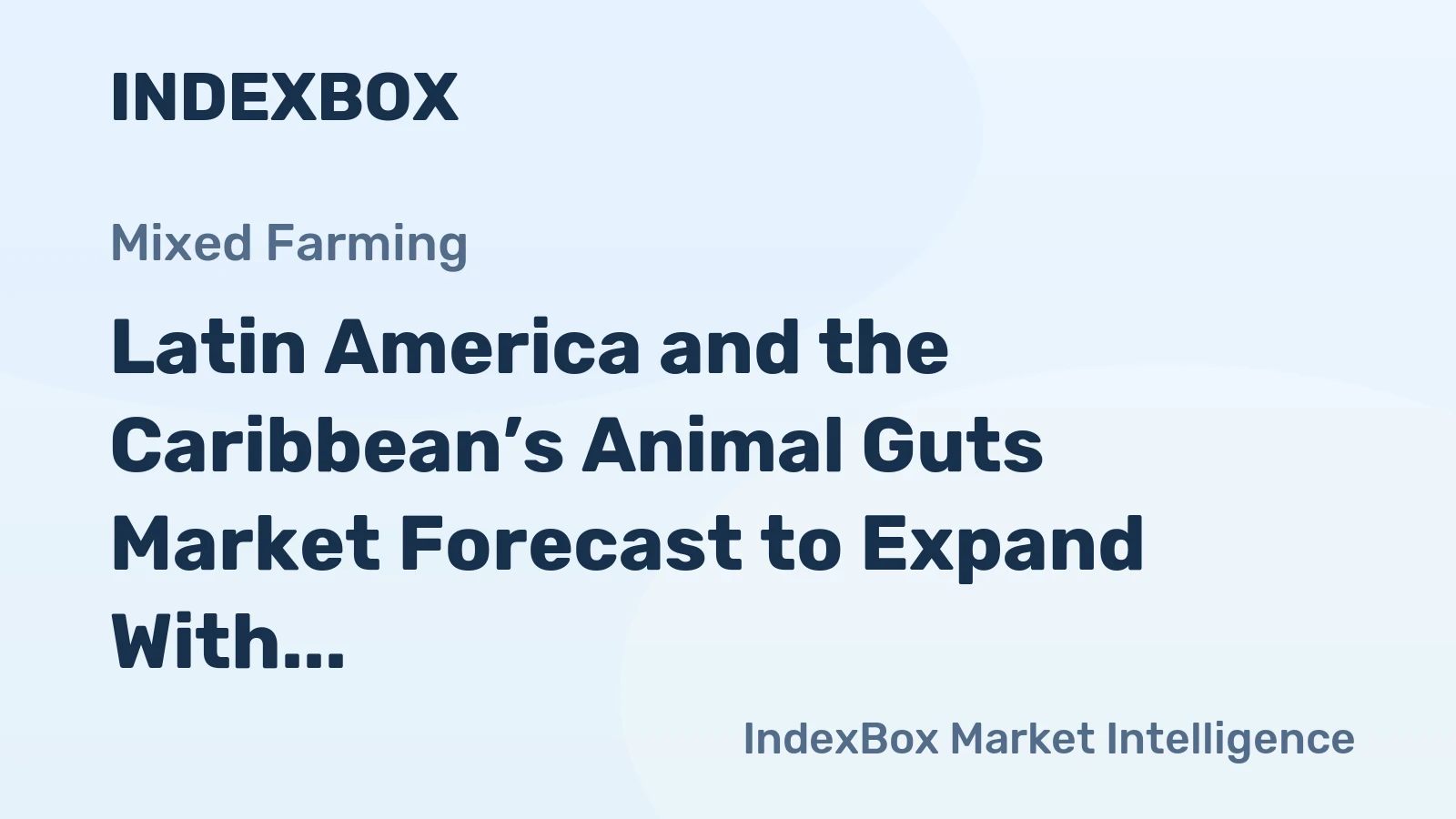 Latin America and the Caribbean’s Animal Guts Market Forecast to Expand With a +1.7% CAGR