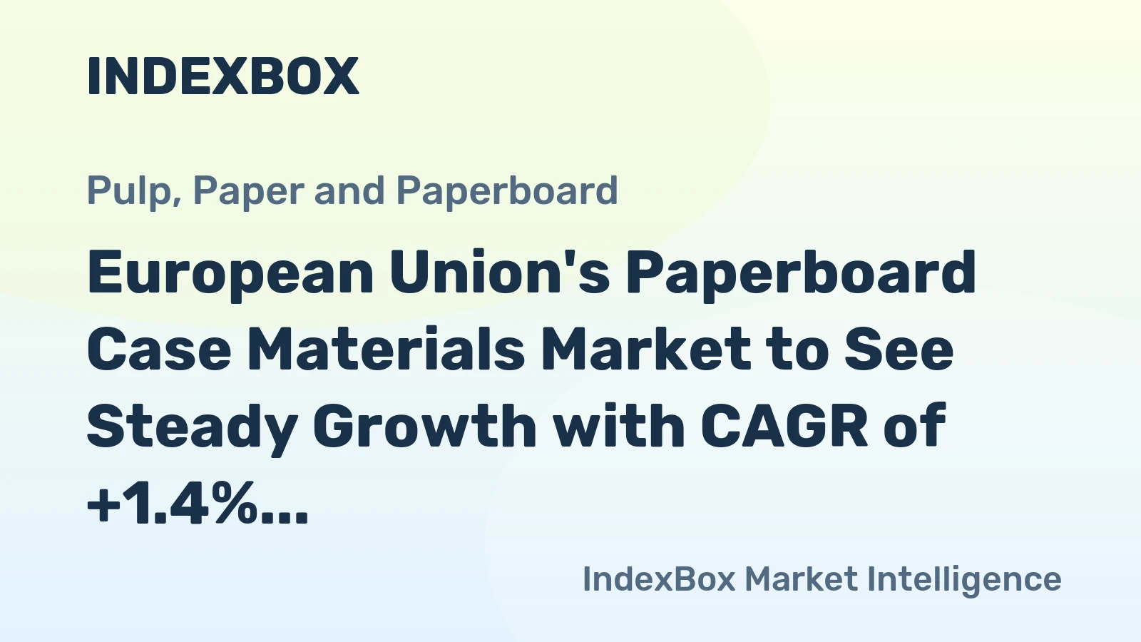 European Union's Paperboard Case Materials Market to See Steady Growth with CAGR of +1.4%