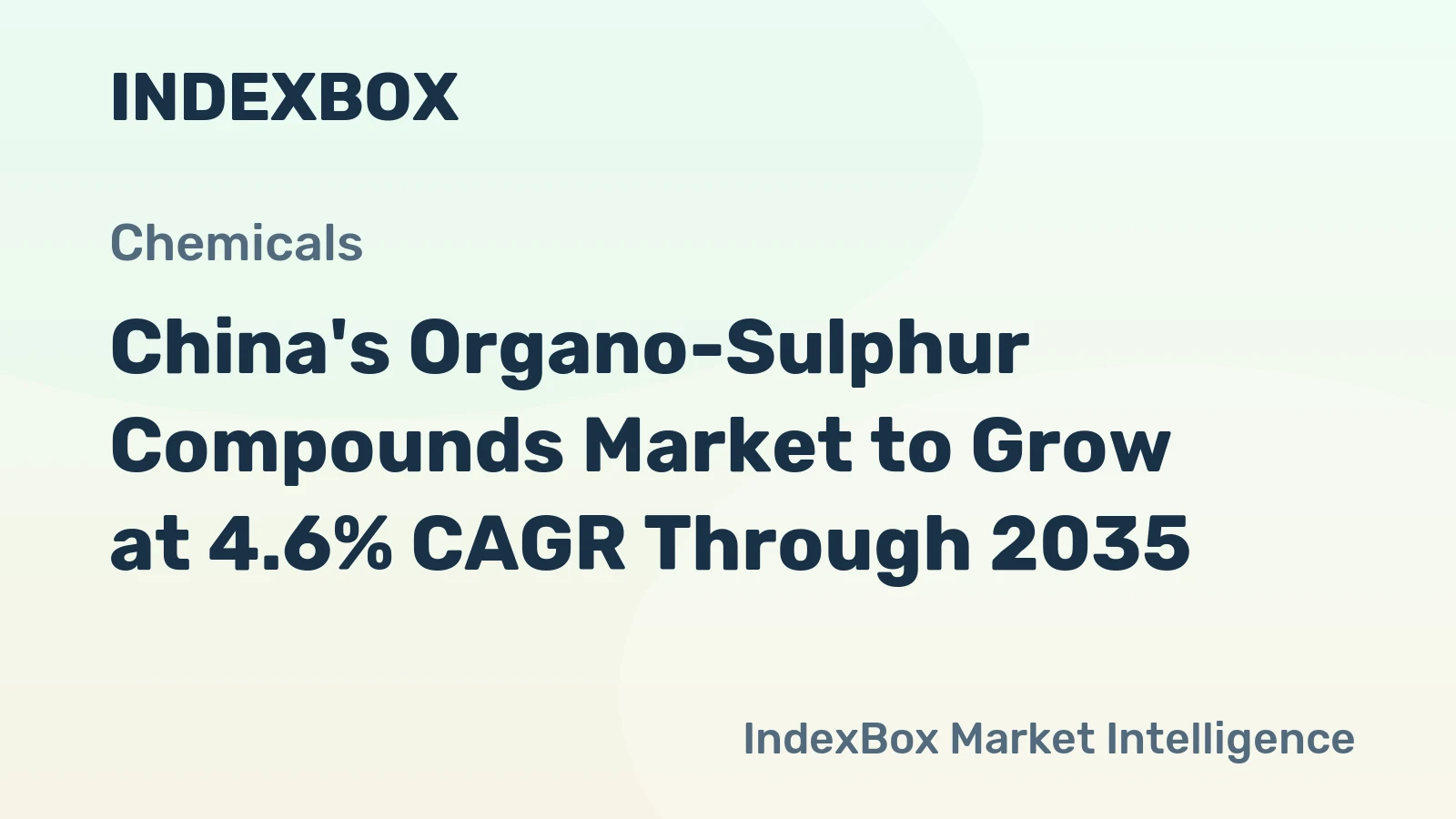 China's Organo-Sulphur Compounds Market to Grow at 4.6% CAGR Through 2035