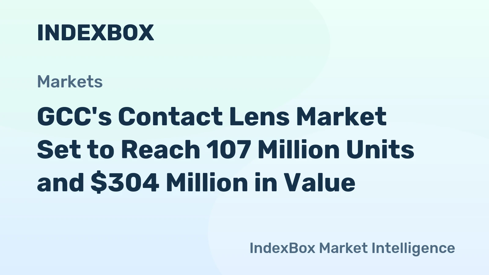 GCC's Contact Lens Market Set to Reach 107 Million Units and $304 Million in Value