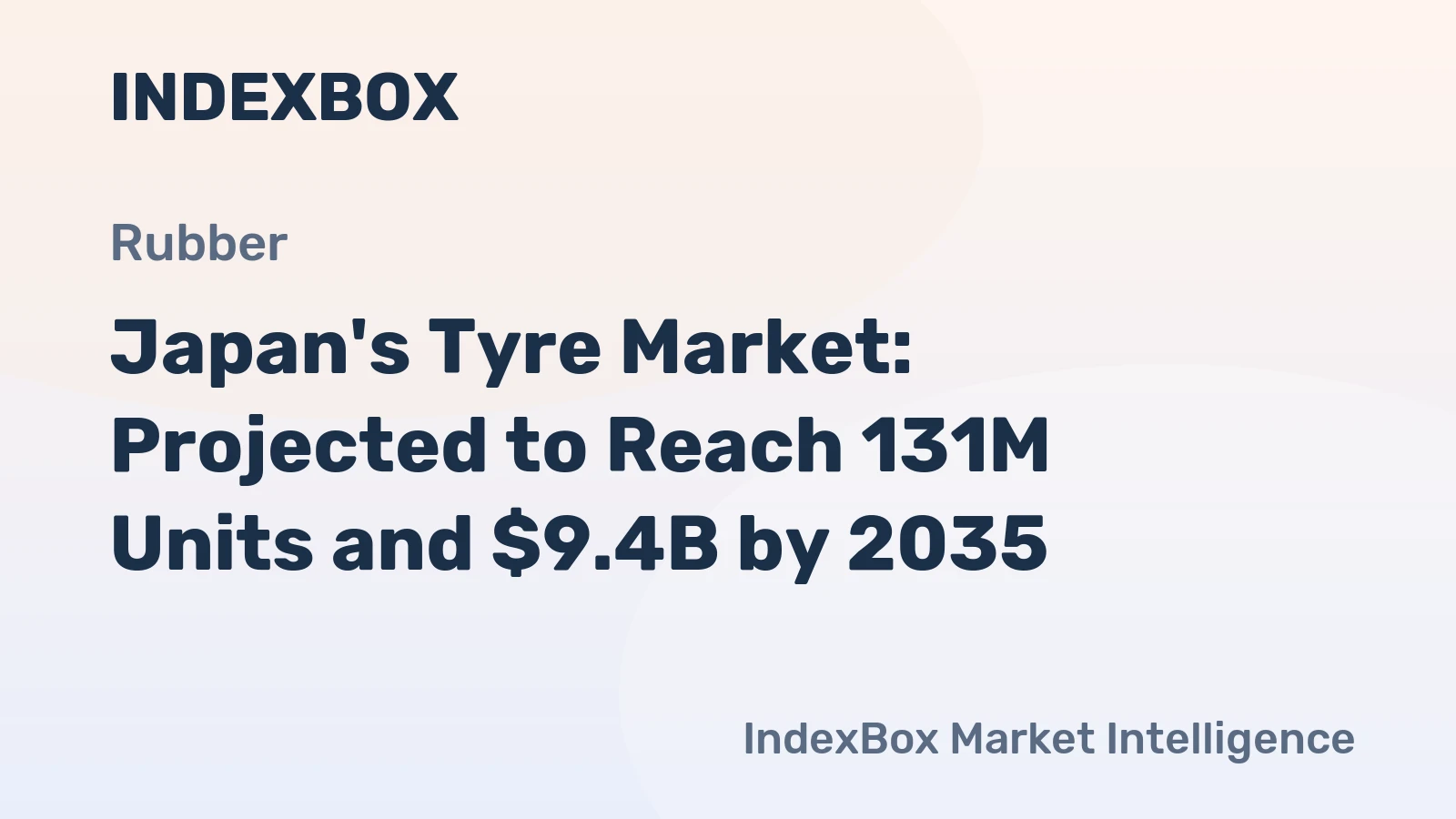 Japan's Tyre Market: Projected to Reach 131M Units and $9.4B by 2035