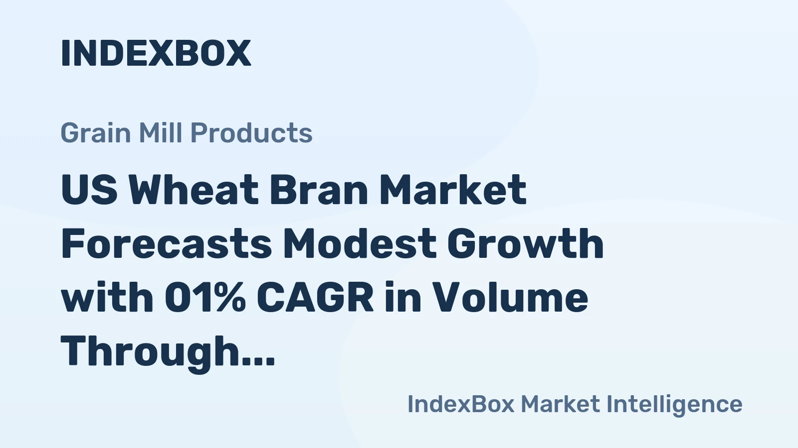 US Wheat Bran Market Forecasts Modest Growth with 01% CAGR in Volume Through 2035