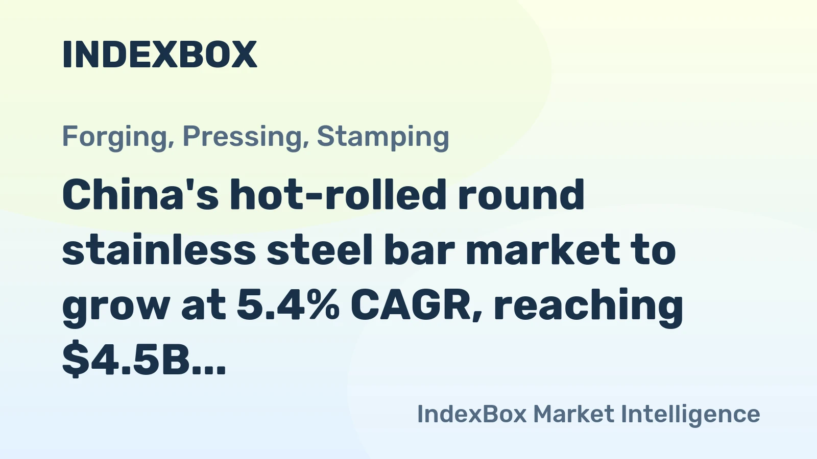 China's hot-rolled round stainless steel bar market to grow at 5.4% CAGR, reaching $4.5B by 2035 on robust demand.