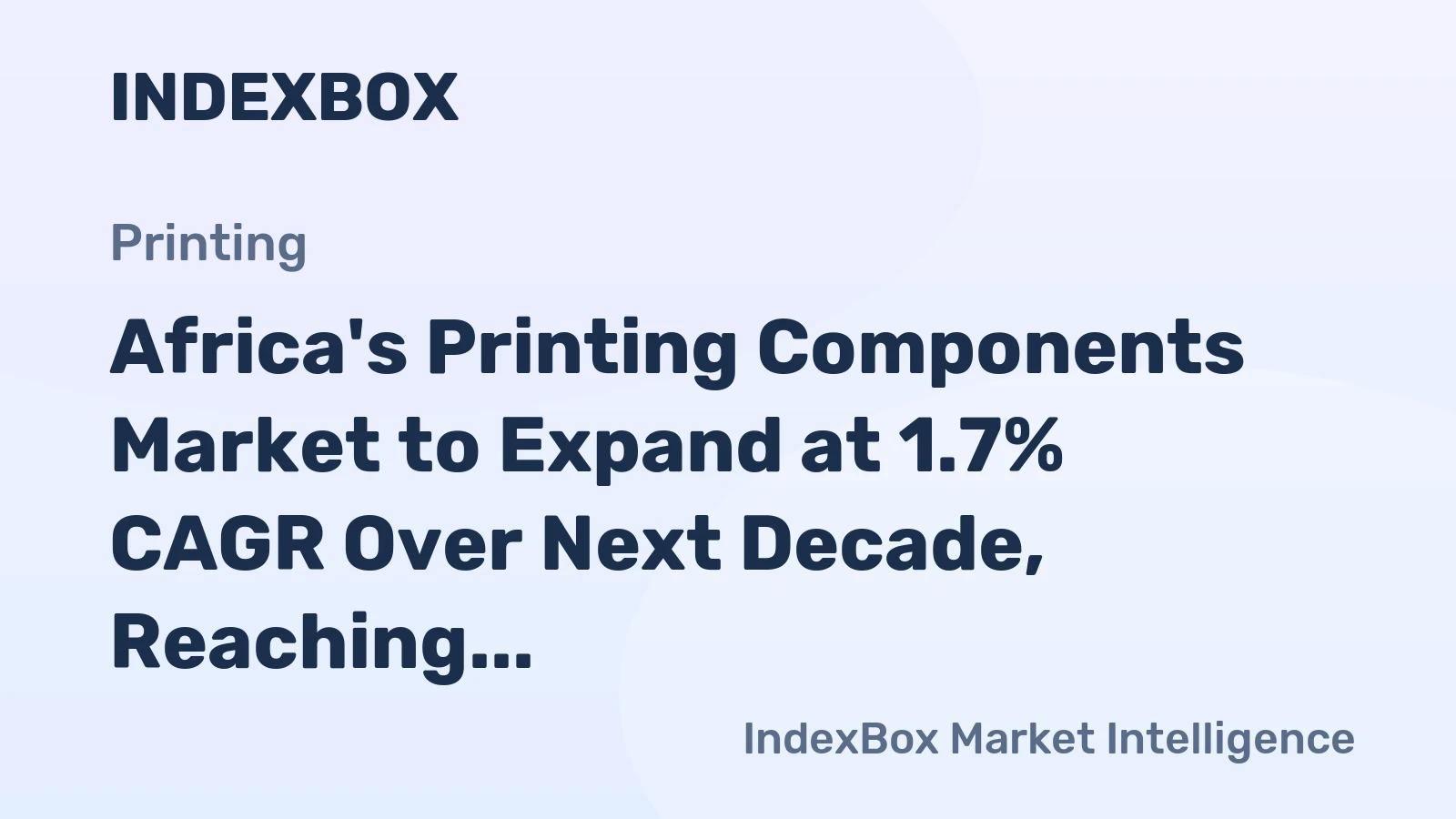 Africa's Printing Components Market to Expand at 1.7% CAGR Over Next Decade, Reaching 242K Tons by 2035