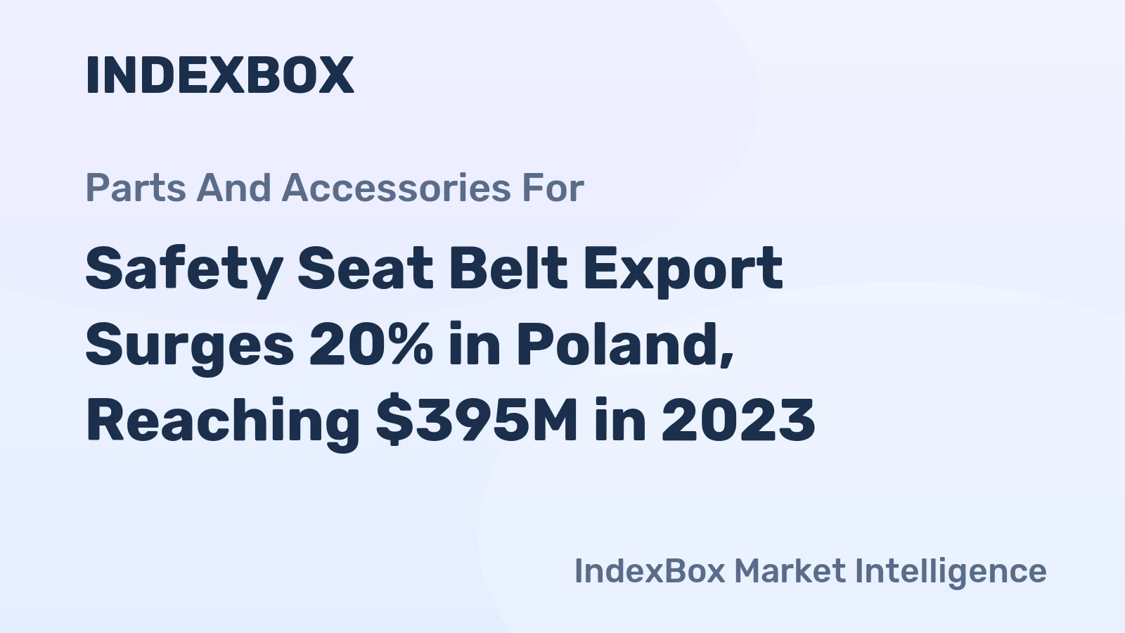 Safety Seat Belt Export Surges 20% in Poland, Reaching $395M in 2023