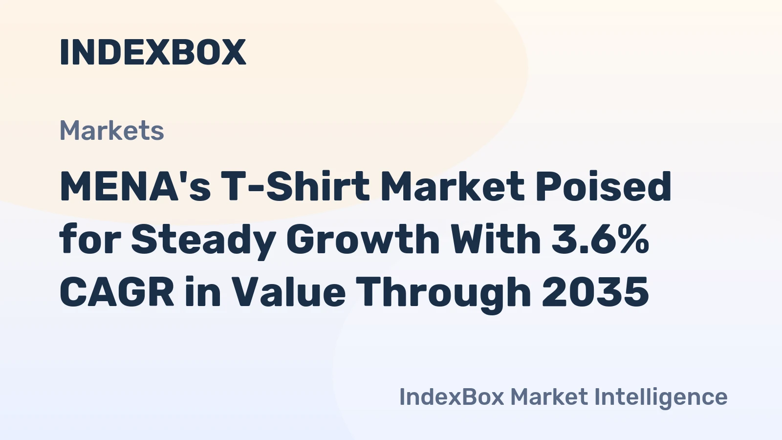 MENA's T-Shirt Market Poised for Steady Growth With 3.6% CAGR in Value Through 2035