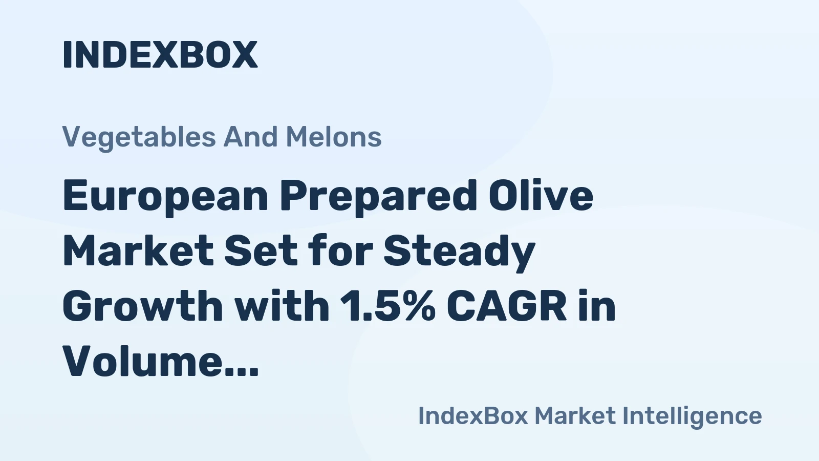 European Prepared Olive Market Set for Steady Growth with 1.5% CAGR in Volume Through 2035