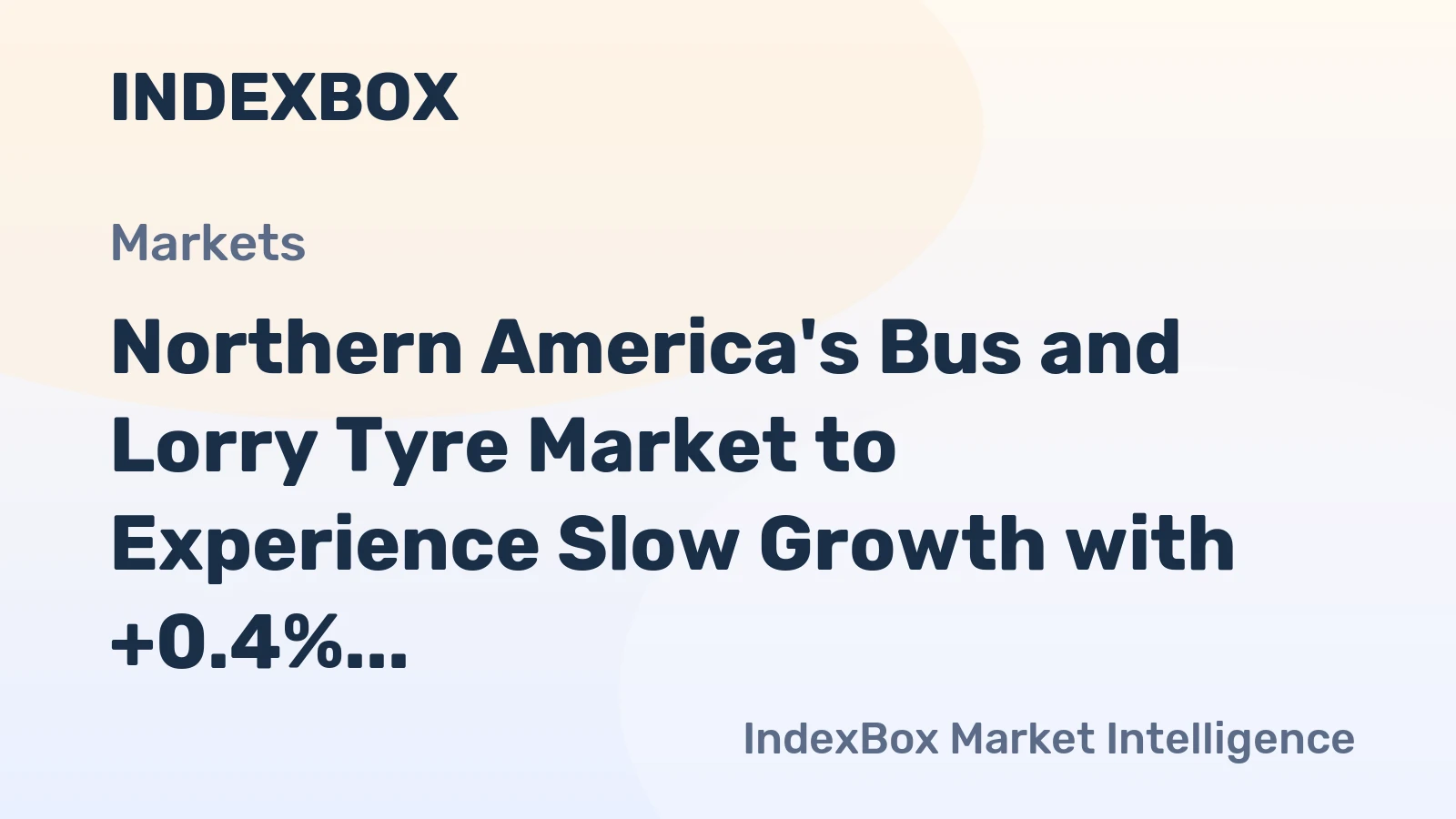 Northern America's Bus and Lorry Tyre Market to Experience Slow Growth with +0.4% CAGR from 2024 to 2035
