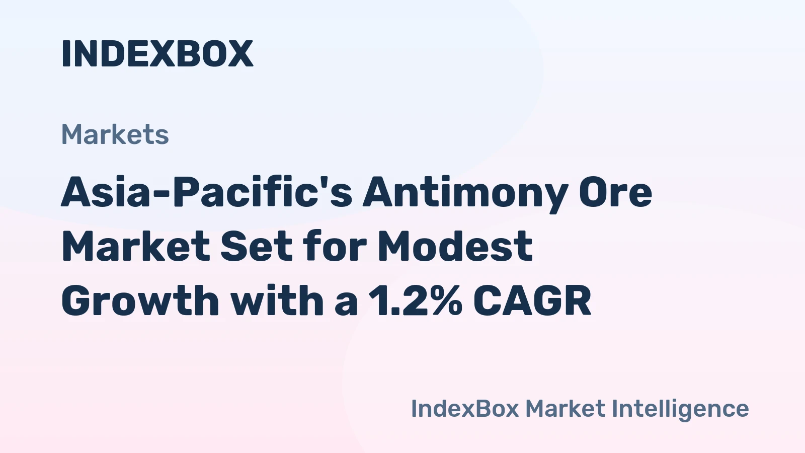 Asia-Pacific's Antimony Ore Market Set for Modest Growth with a 1.2% CAGR