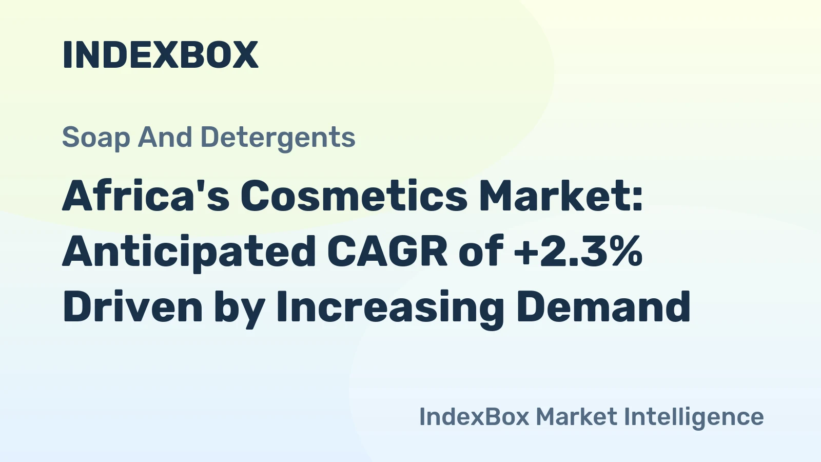 Africa's Cosmetics Market: Anticipated CAGR of +2.3% Driven by Increasing Demand