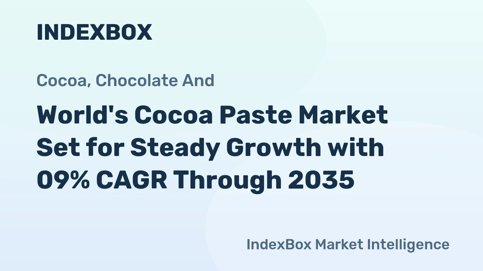 World's Cocoa Paste Market Set for Steady Growth with 09% CAGR Through 2035